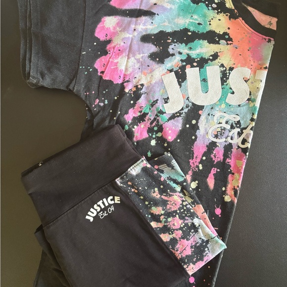 Justice | Matching Sets | Justice Black And Pink Matching Short Set ...